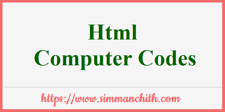 Display Computer Programming Codes In Html Simmanchith