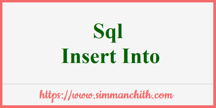 Sql Insert Into Statement Add Multiple Rows Simmanchith